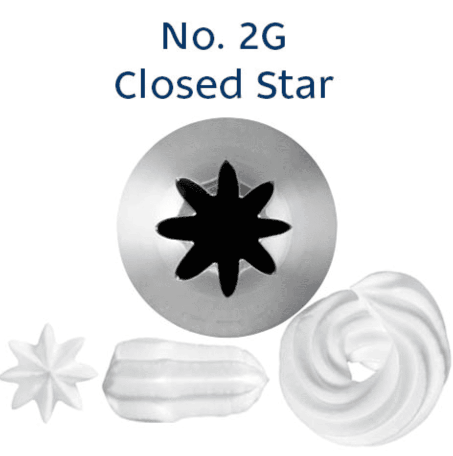 LOYAL CLOSED STAR PIPING TIPS (No. 1B,2C,2G,2H) | Mini & Co.