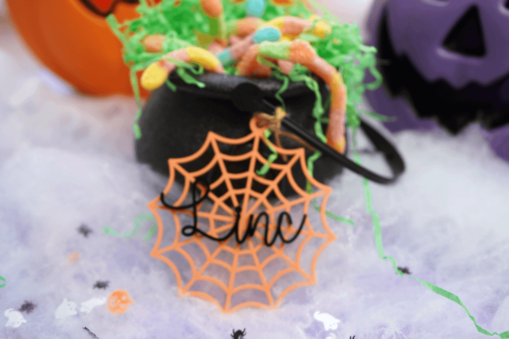 Spiderweb Acrylic Name Tag – Mini & Co. Studio