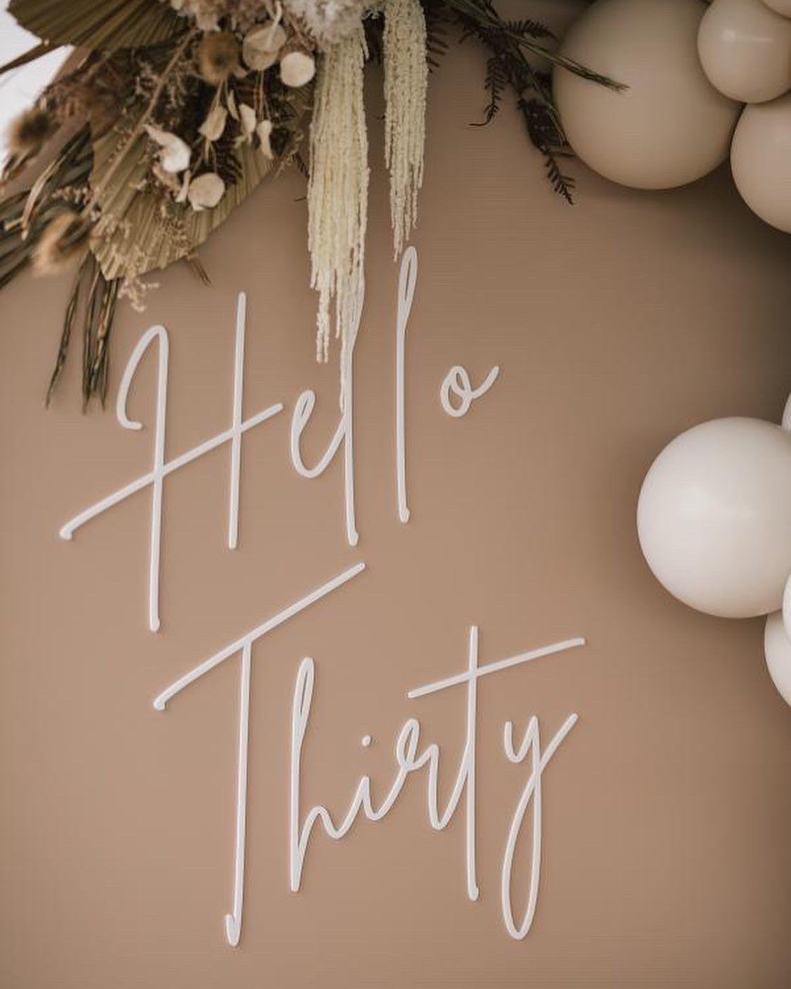 Large Acrylic Writing Sign | Mini & Co.